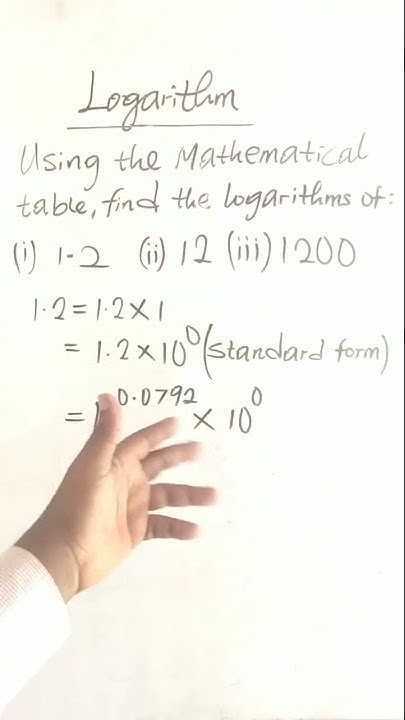 Using Logarithms to Simplify Calculations with Tables #shorts #maths #mathematics #logarithm ...