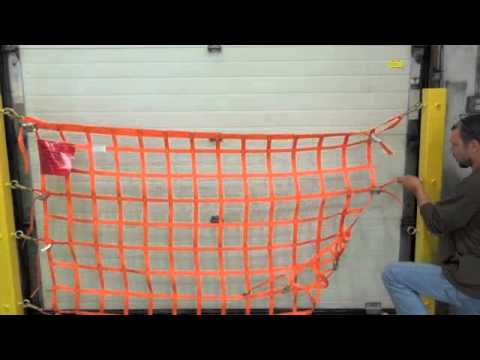 Post Mount Loading Dock Safety net - YouTube