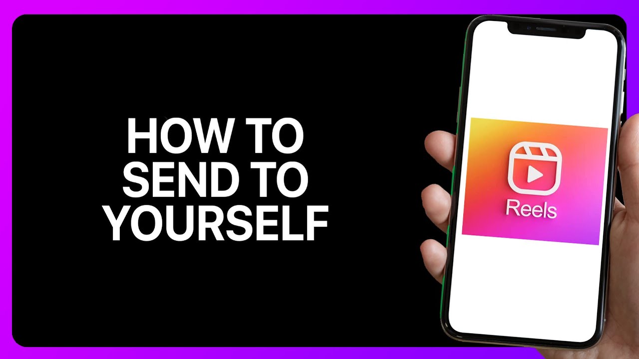 How To Send Instagram Reels To Yourself Tutorial - YouTube