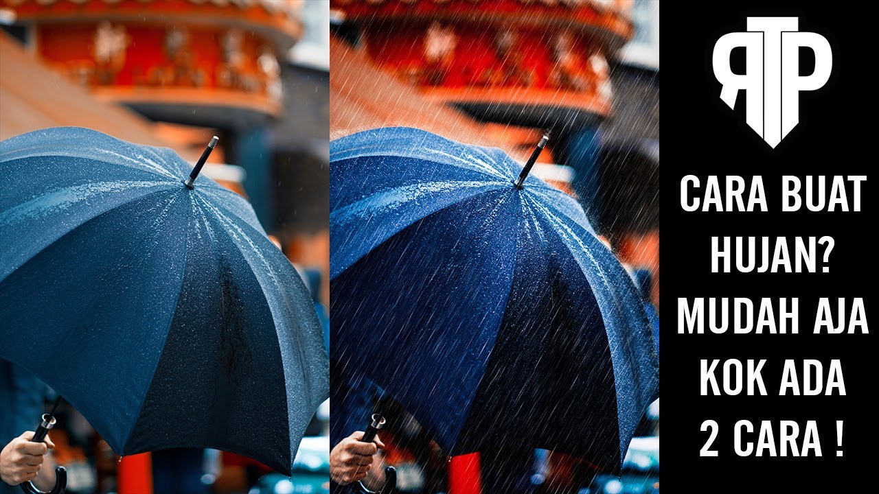 Cara Membuat Efek Hujan di Photoshop - How to make rain in photoshop ~ - YouTube