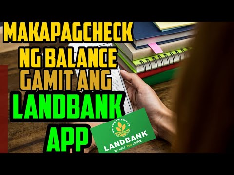 Paano magcheck ng landbank atm balance gamit ang landbank app - YouTube
