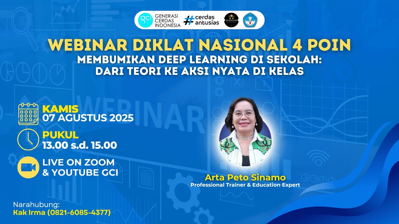 Diklat Nasional 4 Poin: Membumikan Deep Learning di sekolah - YouTube
