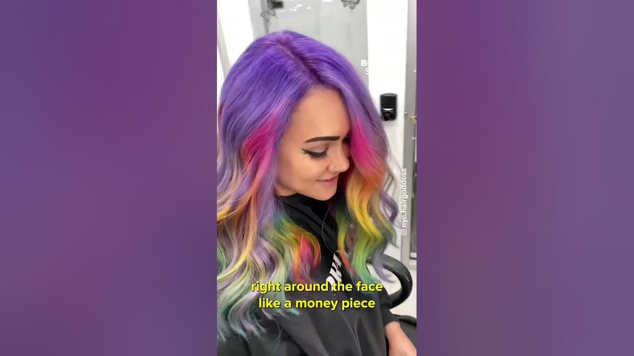 Ultimate Rainbow Hair Transformation Shorts Youtube