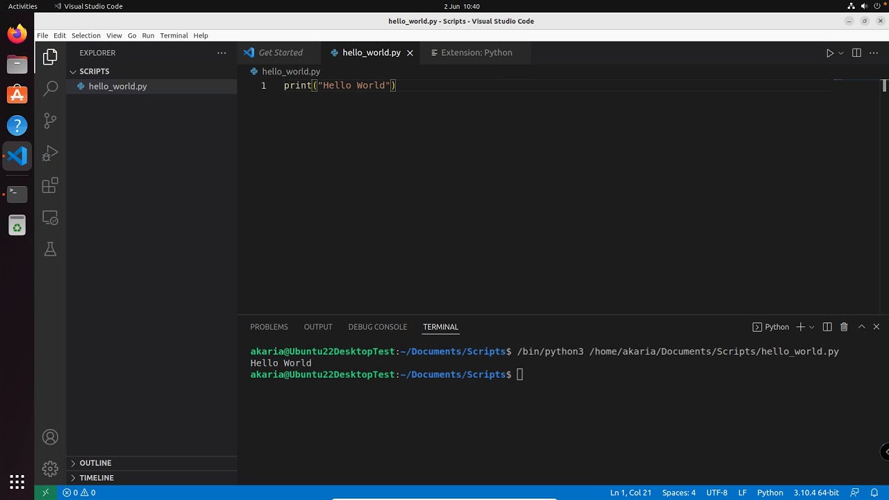 Install VSCode on Ubuntu 22 Desktop - YouTube