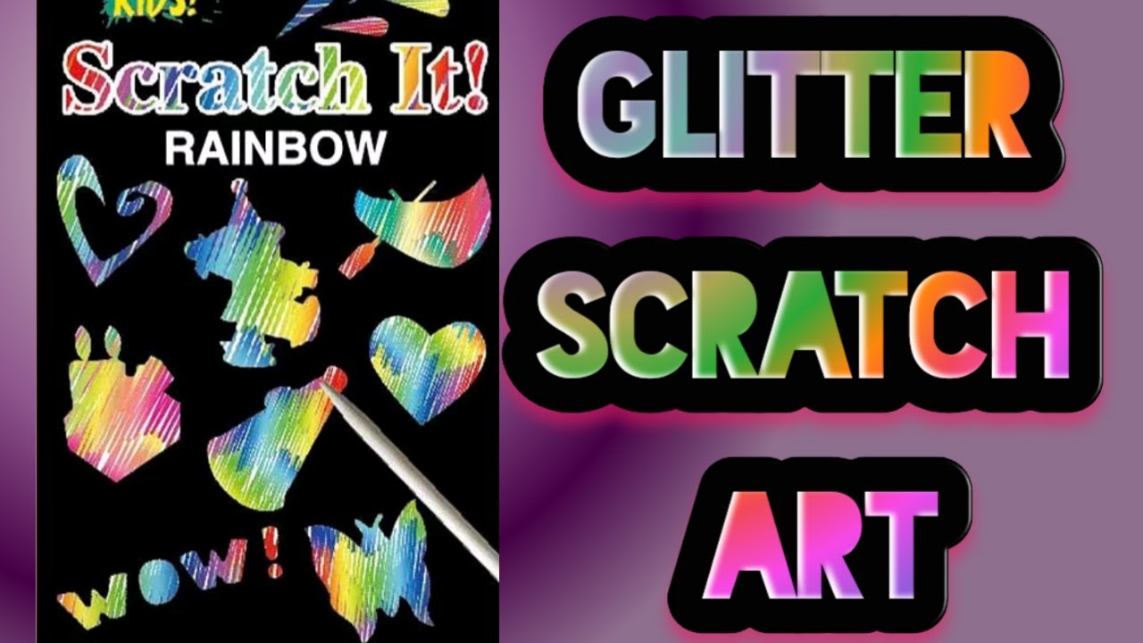 Scratch it rainbow art kit |glitter scratch art|alboe - YouTube