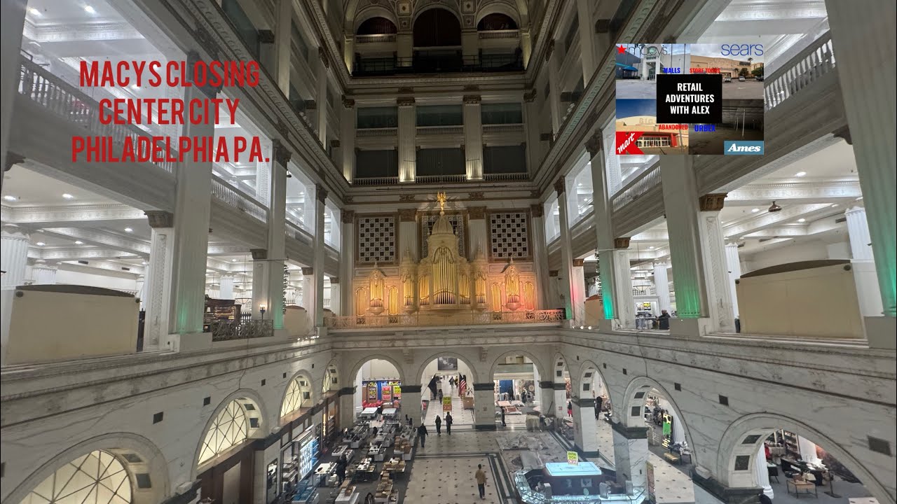 Macys closing in the historical John Wanamaker Building. Philadelphia ...