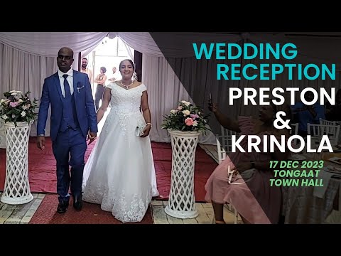 Wedding Reception | Preston & Krinola | Tongaat Town Hall | 17 Dec 2023 ...