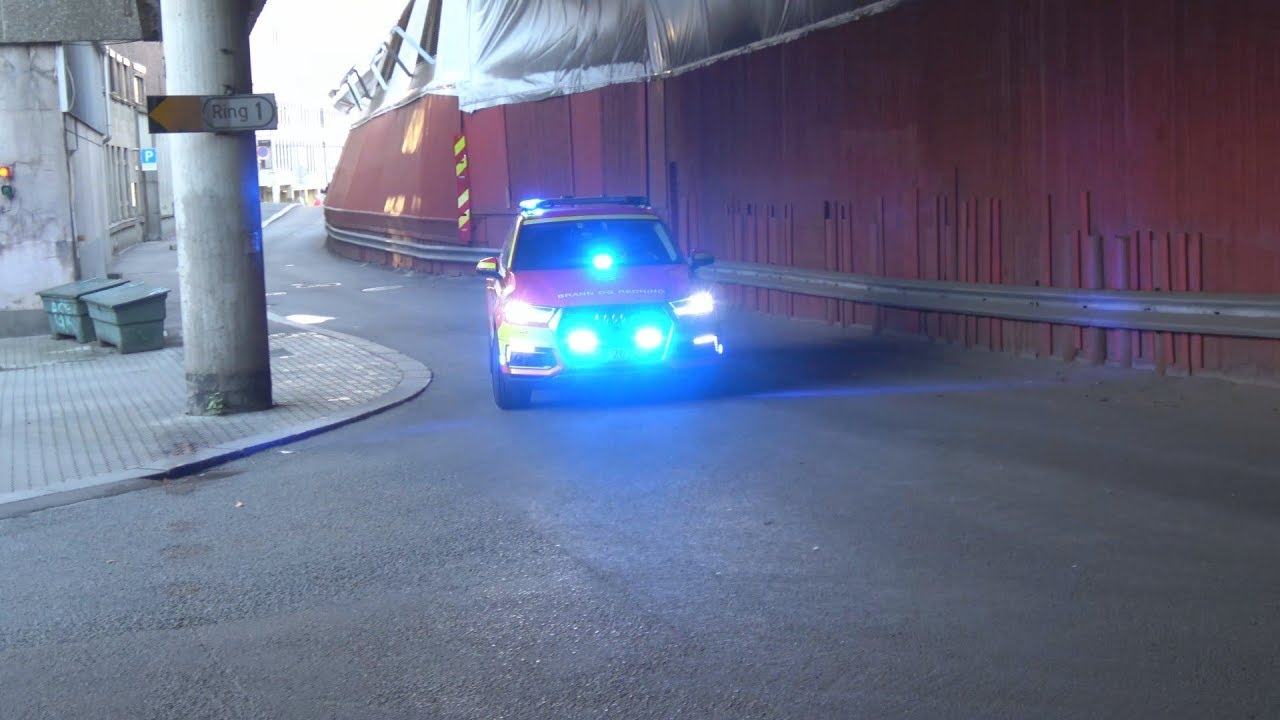 Oslo Fire Department O-01 Responding - YouTube