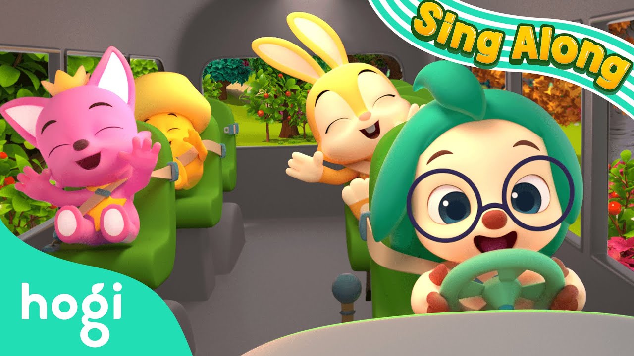 [NEW Season] The Wheels on the Bus | Sing Along with Hogi | Nursery ...