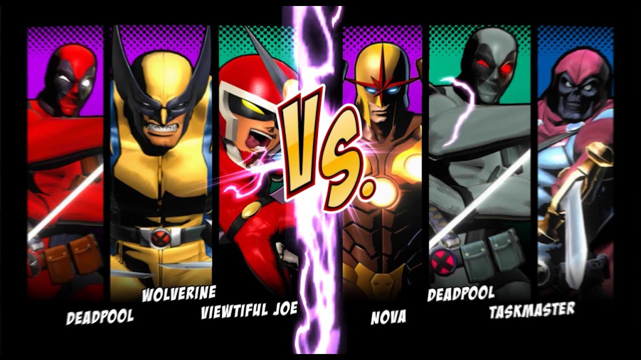 Marvel vs. Capcom 3 Deadpool Wolverine Viewtiful Joe. Try to defeat ...