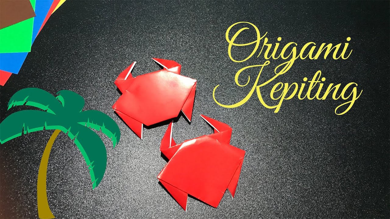 Origami Kepiting | How To Make Origami Crab - YouTube