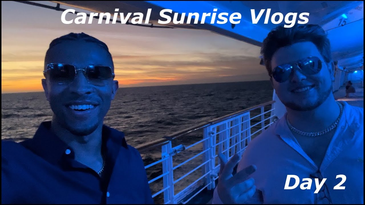 Carnival Sunrise Vlogs (Day 2) Fun Day at Sea - YouTube