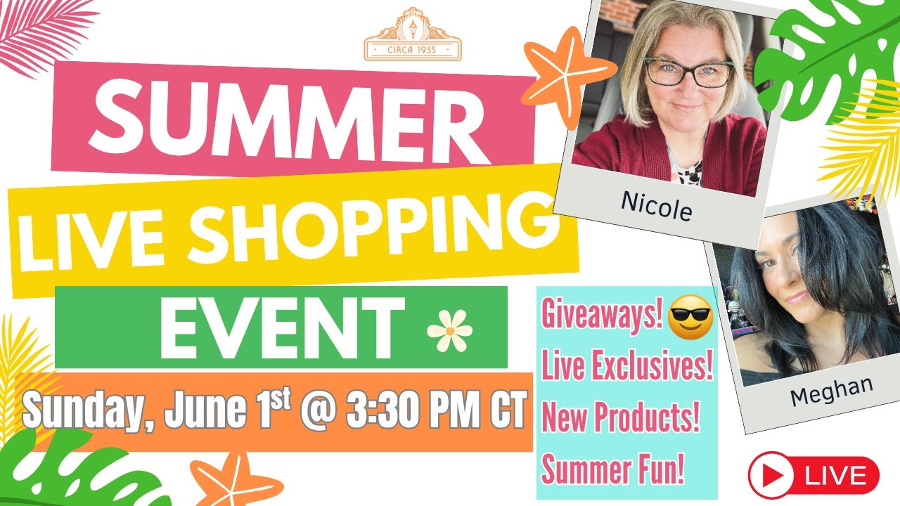 😎🛍️☀️SUMMER LIVE SHOPPING EVENT I Giveaways, Live Exclusives & MORE! 🤩 ...