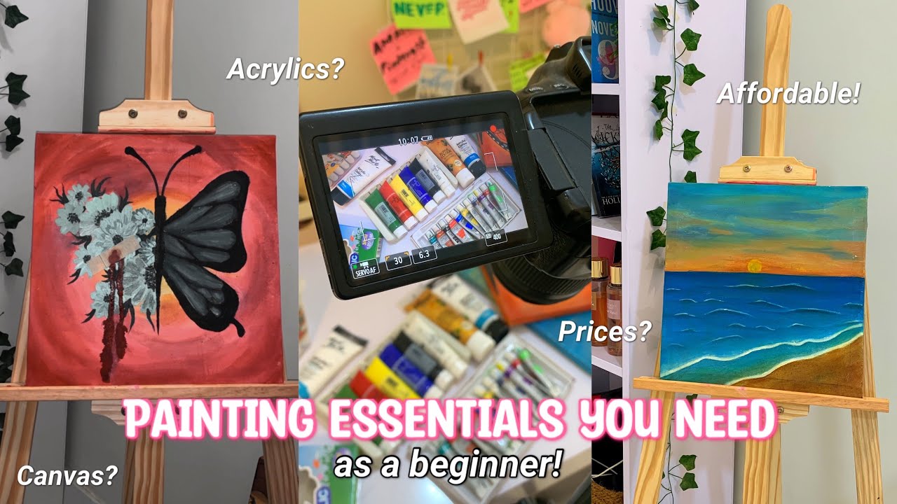 Only Painting Essentials you need as a beginner🎨 🖌️ - YouTube