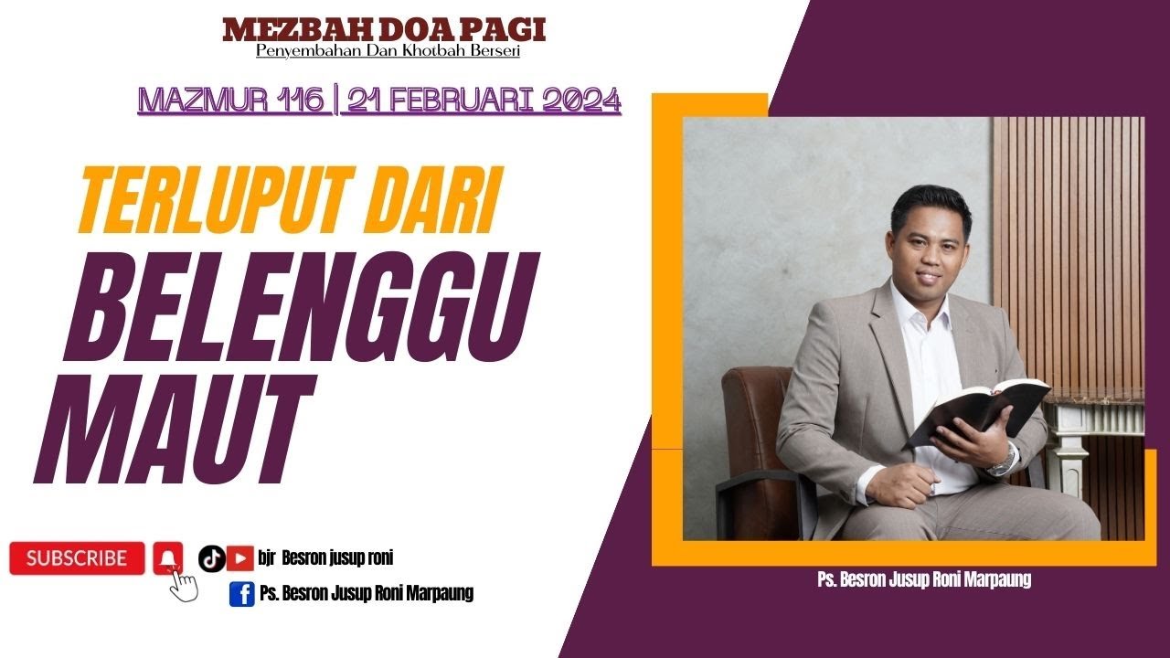 Mazmur 116 | Mezbah Doa Pagi (Penyembahan & Khotbah Berseri) - YouTube