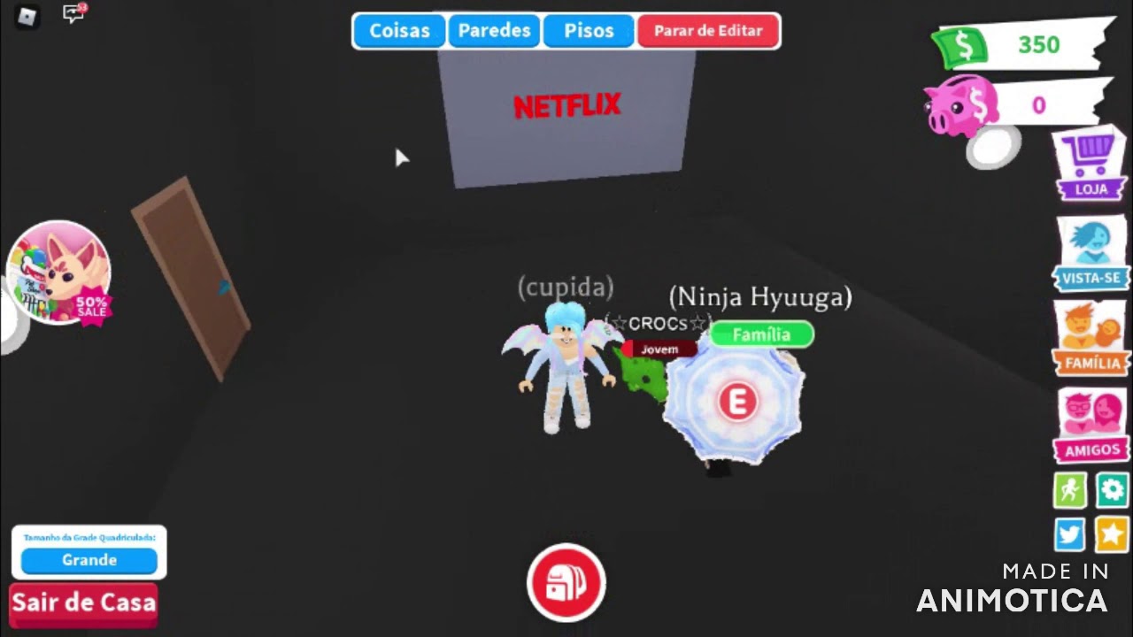 Decorando minha casa no adopt me [ cinema ] - YouTube