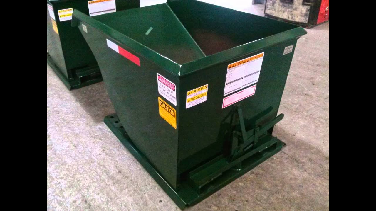 1 Cubic Yard Heavy Duty Steel Dumping Hopper by DFW Container Service ...