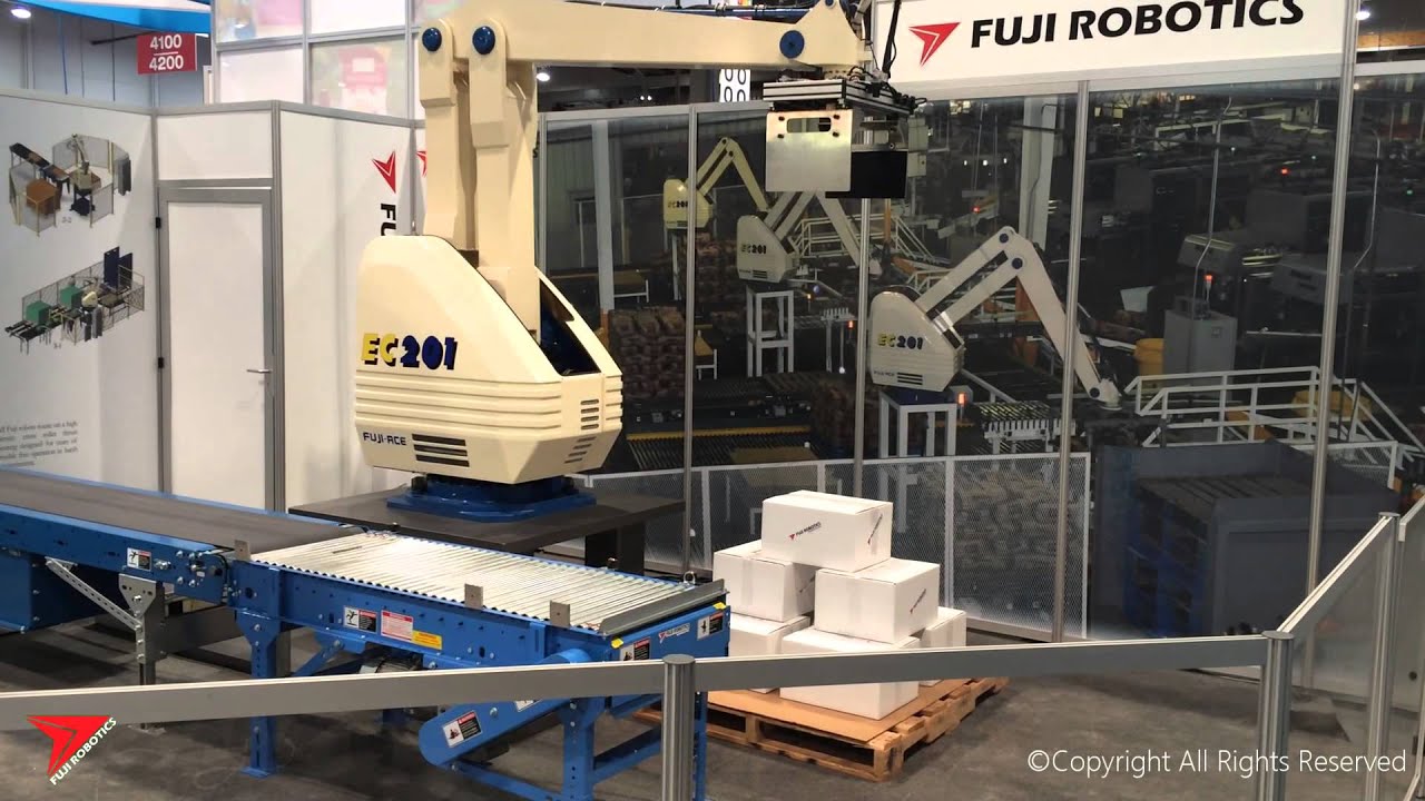 Fuji Robotics at the 2015 Pack Expo Show in Las Vegas Stacking Boxes ...