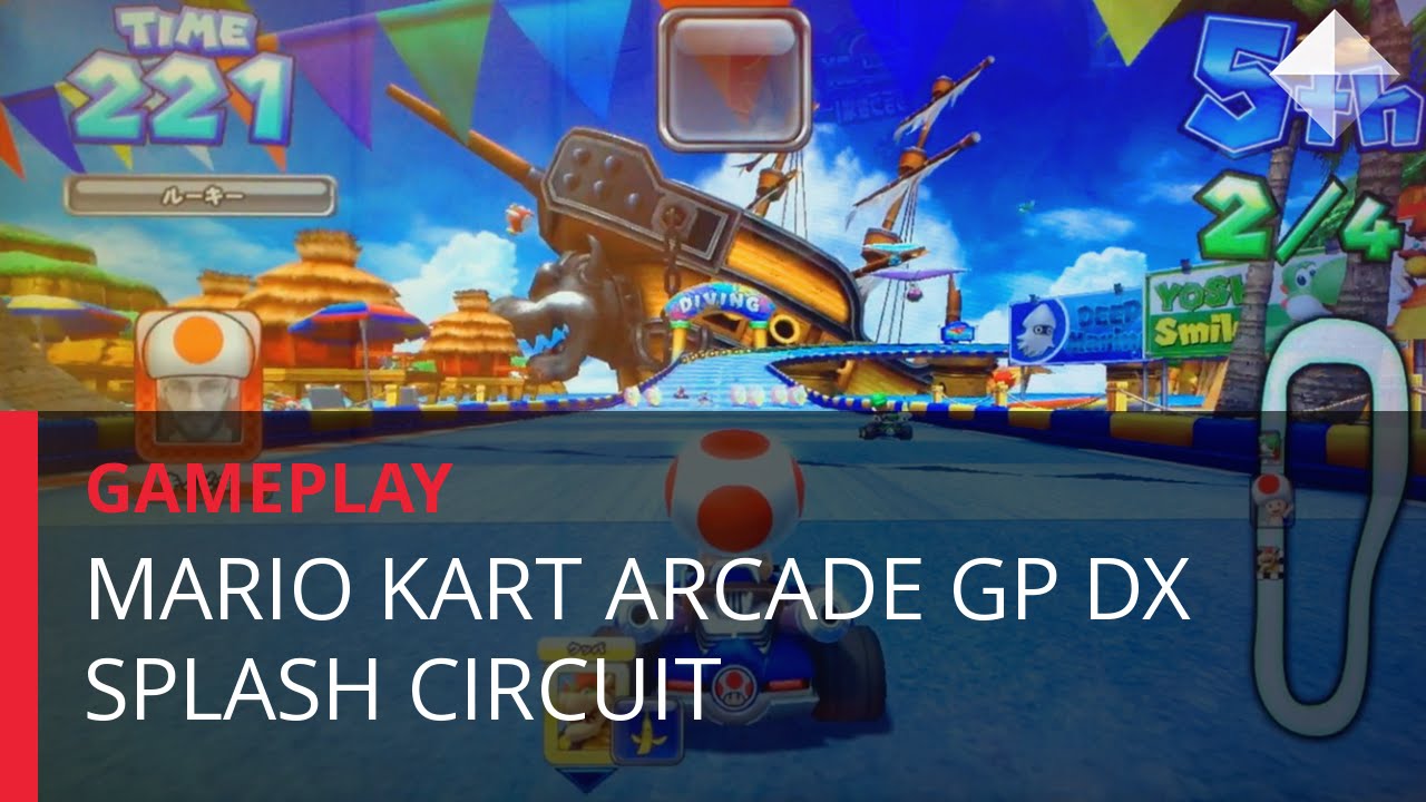 Gameplay Mario Kart Arcade GP DX: Splash Circuit | ABYXcode - YouTube