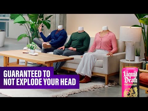 Liquid Death Energy Drink: Exploding Heads Big Game Commercial