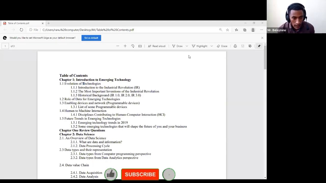 Introduction to Emerging Technologies(part 1) - YouTube