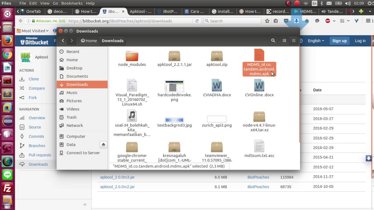 Extract File Apk di ubuntu 16.04 - YouTube