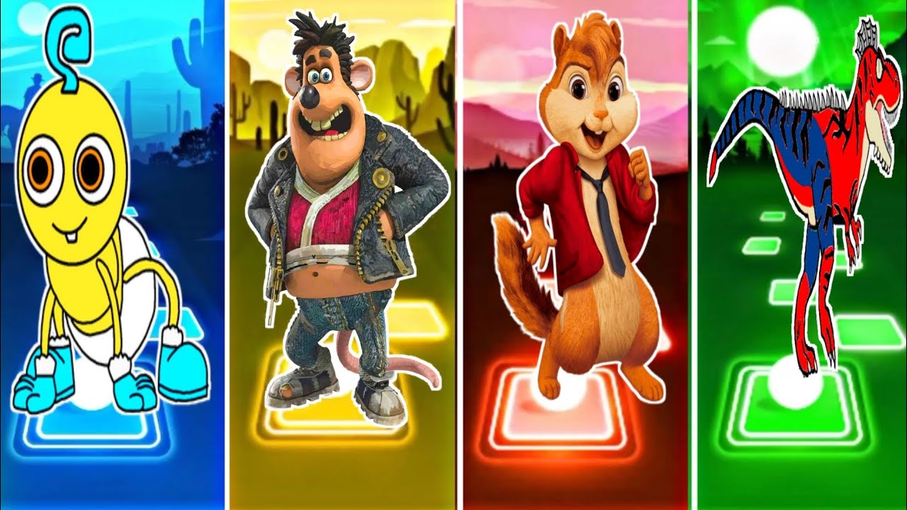 Baby Long Legs🆚Flushed Away🆚Alvin and the Chipmunks🆚Dinosaur Spider Man ...