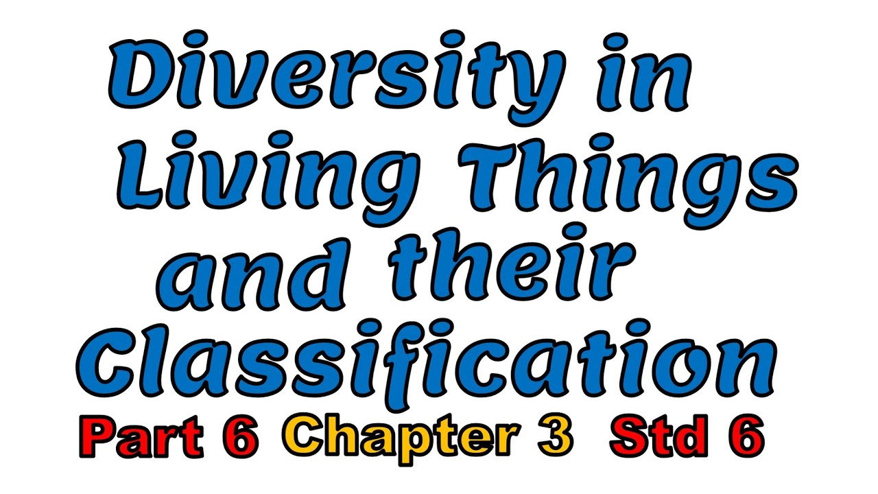 std 6th science chapter 3 Diversity in living things and their ...