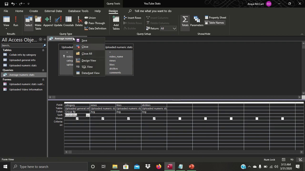 New Database for Demo pt #2 - YouTube