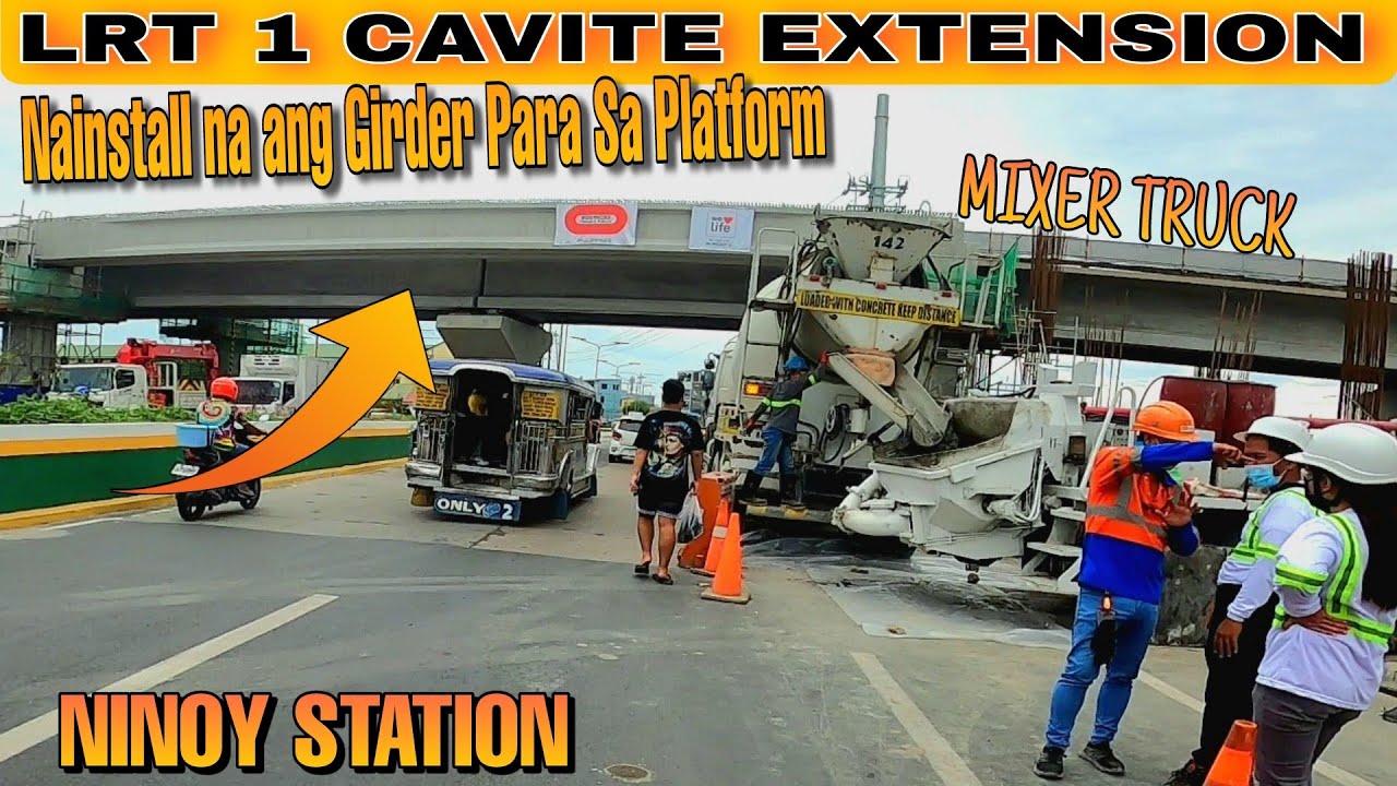 LRT 1 CAVITE EXTENSION NA INSTALL NA ANG GIRDER PARA SA PLATFORM AUGUST ...