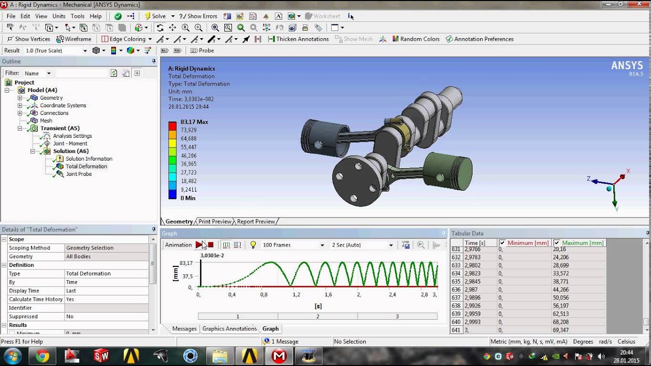 ansys rigid dynamic - YouTube