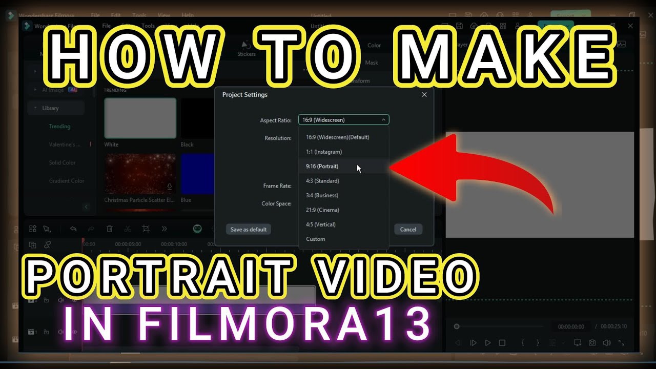 How to edit video in portrait view in filmora13 | filmoratips - YouTube