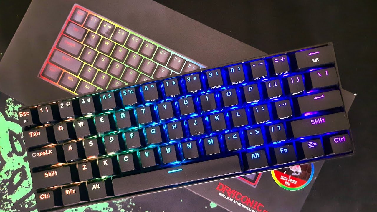 Redragon K530 PRO Draconic Mechanical Keyboard Unboxing & Review - ASMR ...