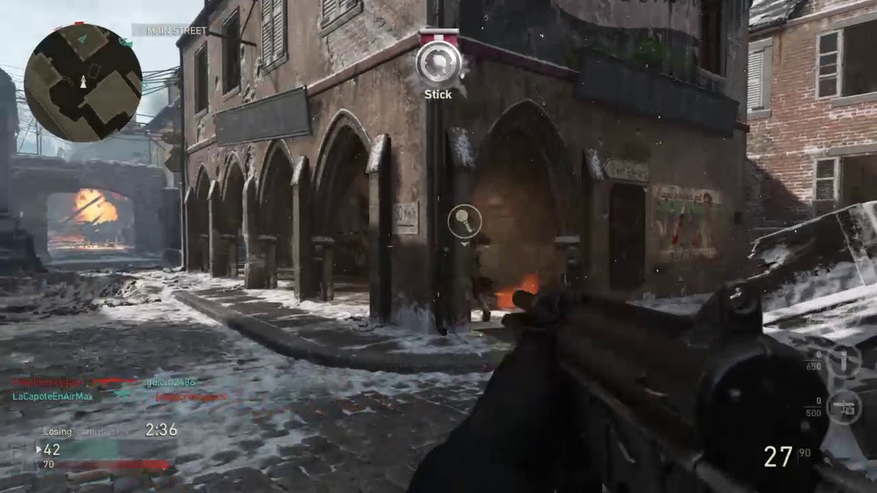 Call of Duty®: WWII Sticky Bomb Kill - YouTube