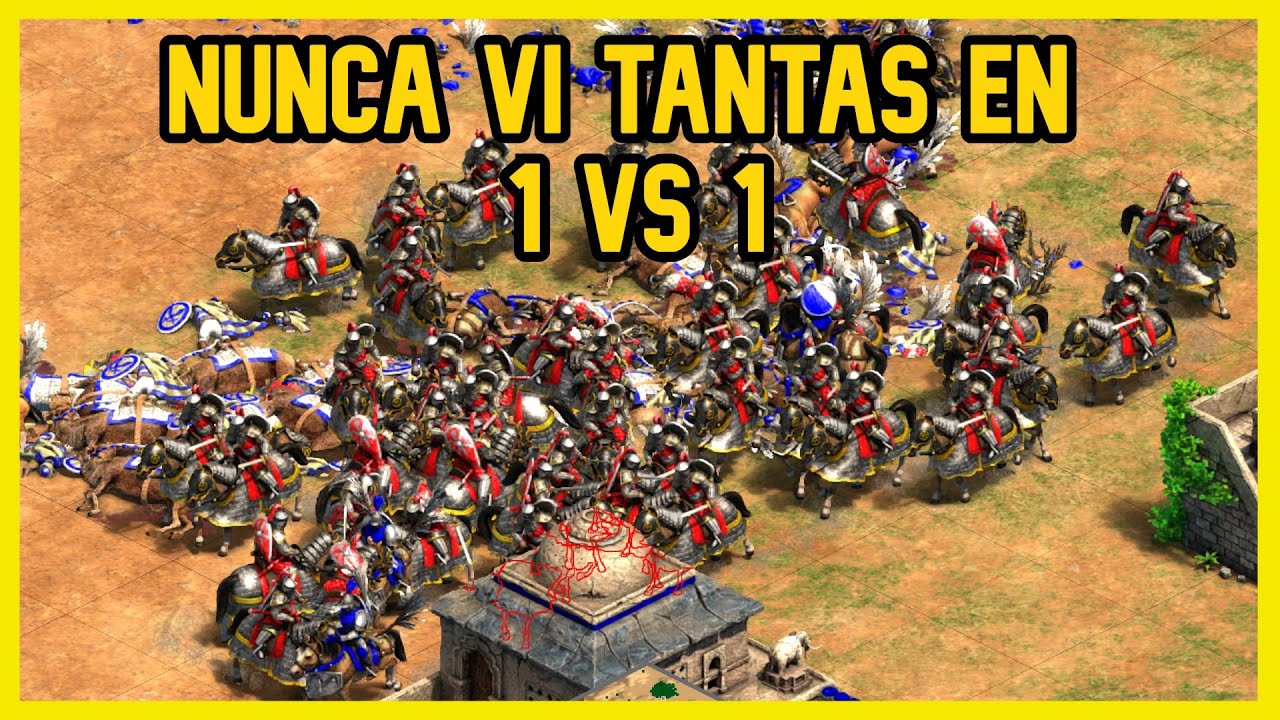 NUNCA VI TANTA CATAFRACTA EN 1 VS 1 SON INCREIBLES !AGE OF EMPIRES 2 ...