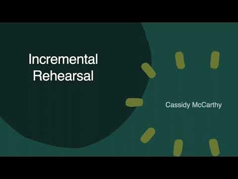 Incremental Rehearsal Academic Intervention - YouTube