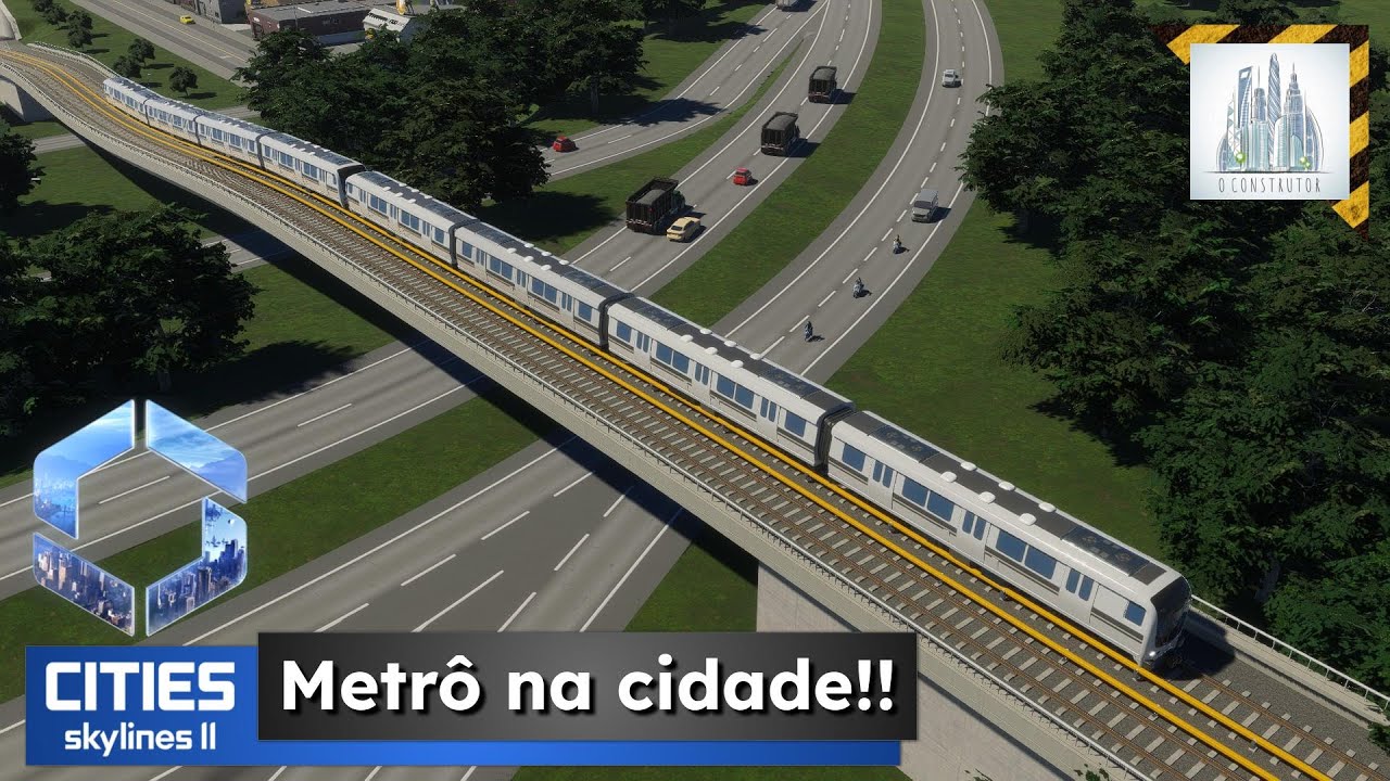 Construindo linha de metrô - Cities Skylines 2 - YouTube