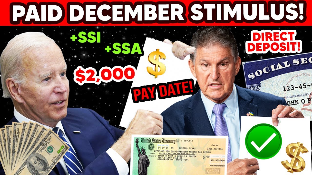 OK, IT'S PAID ON DECEMBER 14! $2000 PAYMENTS DEPOSIT ON WEDNESDAY! 4TH ...