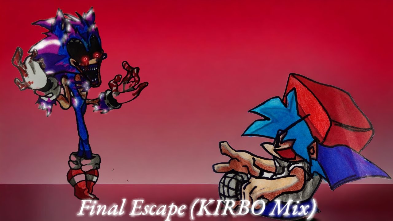 Final Escape Kirbo Mix Sonicexe By Animation Friday Night Funkin Youtube