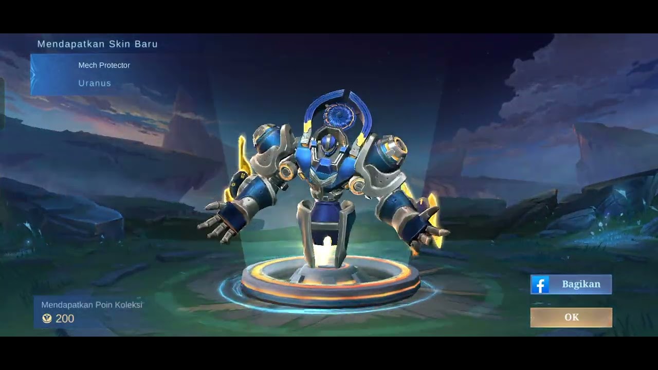 Claim skin Uranus (MLBB Rising Open S1) - YouTube