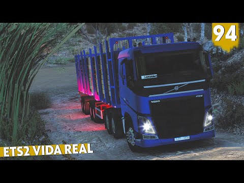Euro Truck 2 Vida Real - Passando no Atoleiro de Noite