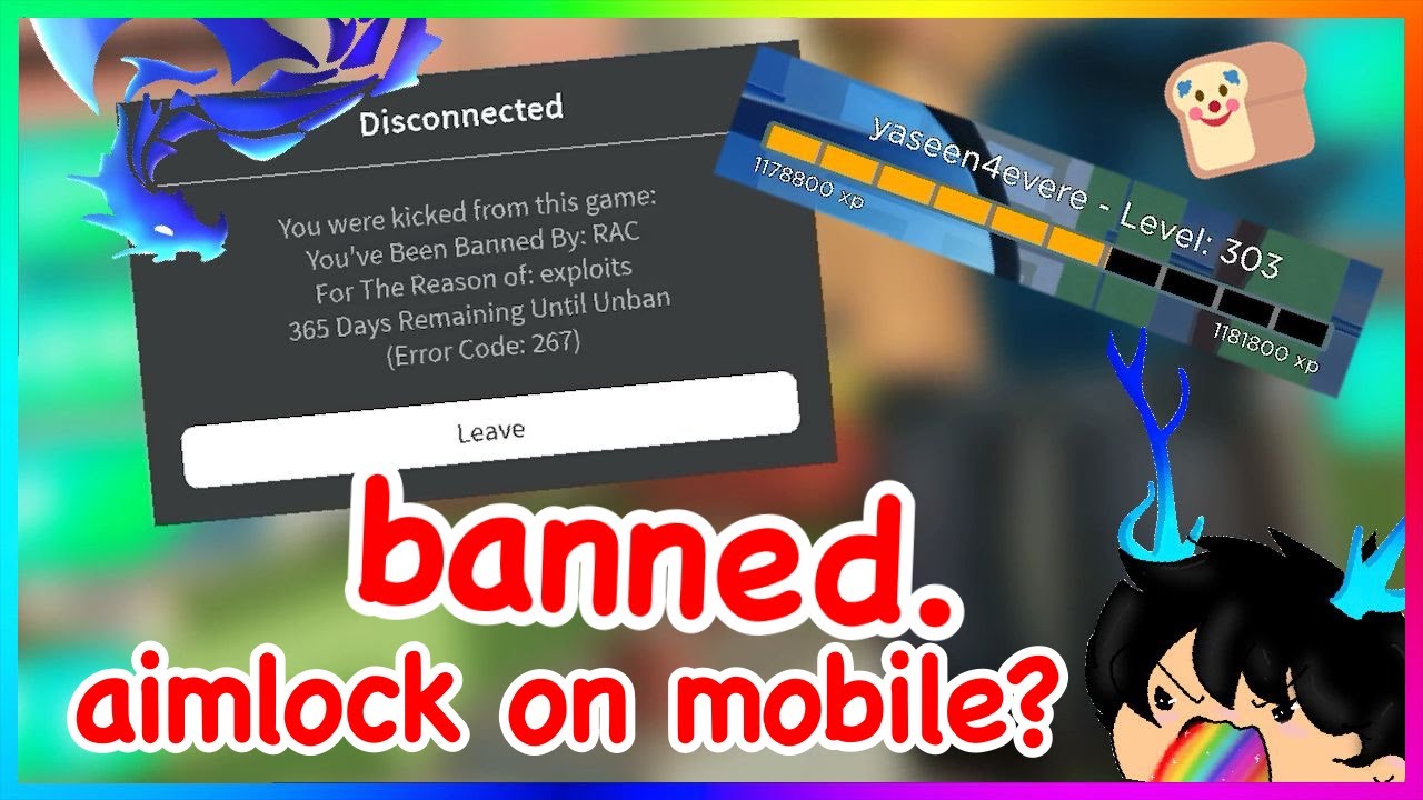 How my level 303 MAIN account got BANNED on mobile | ROBLOX Arsenal ...
