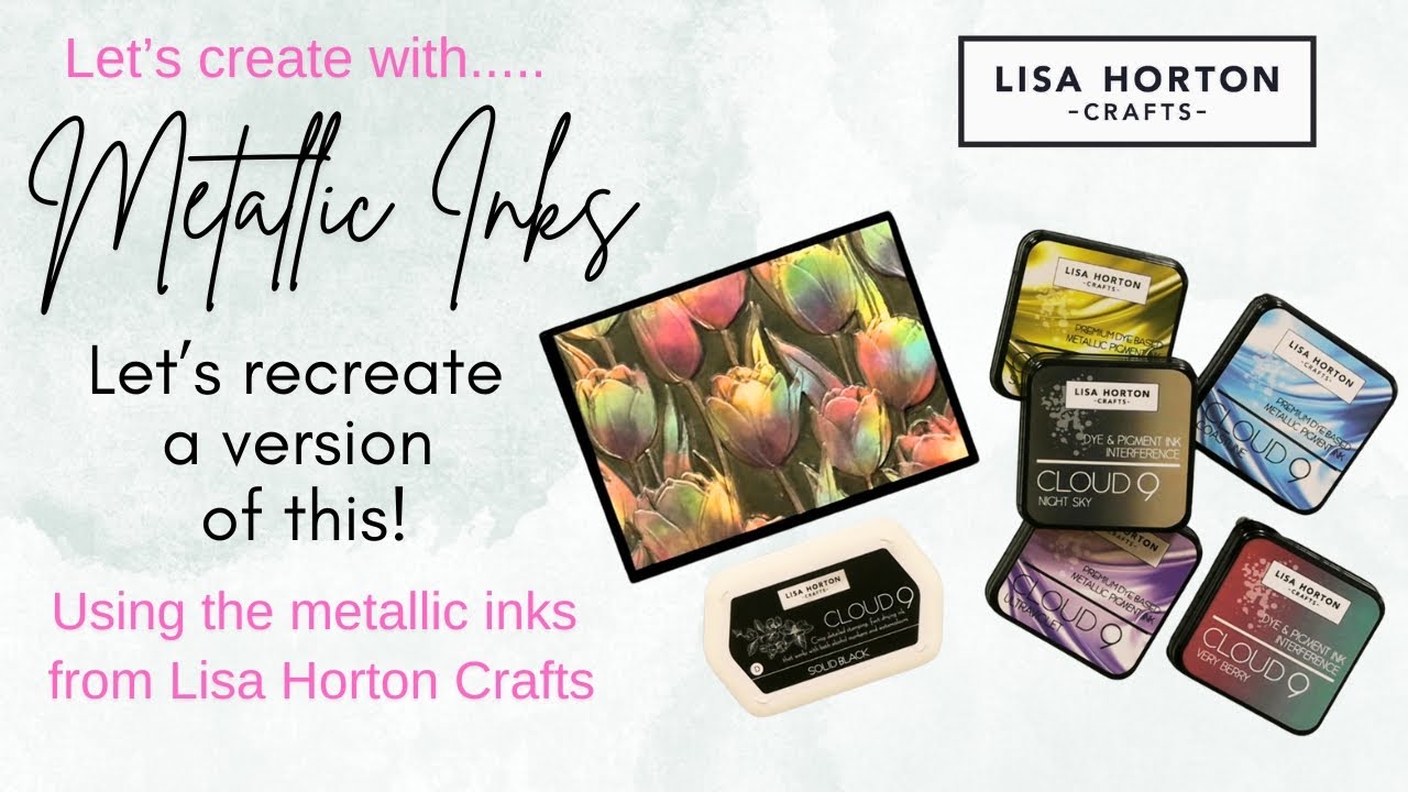 Lisa Horton Crafts - Metallic Ink Techniques with Embossing Folders ...