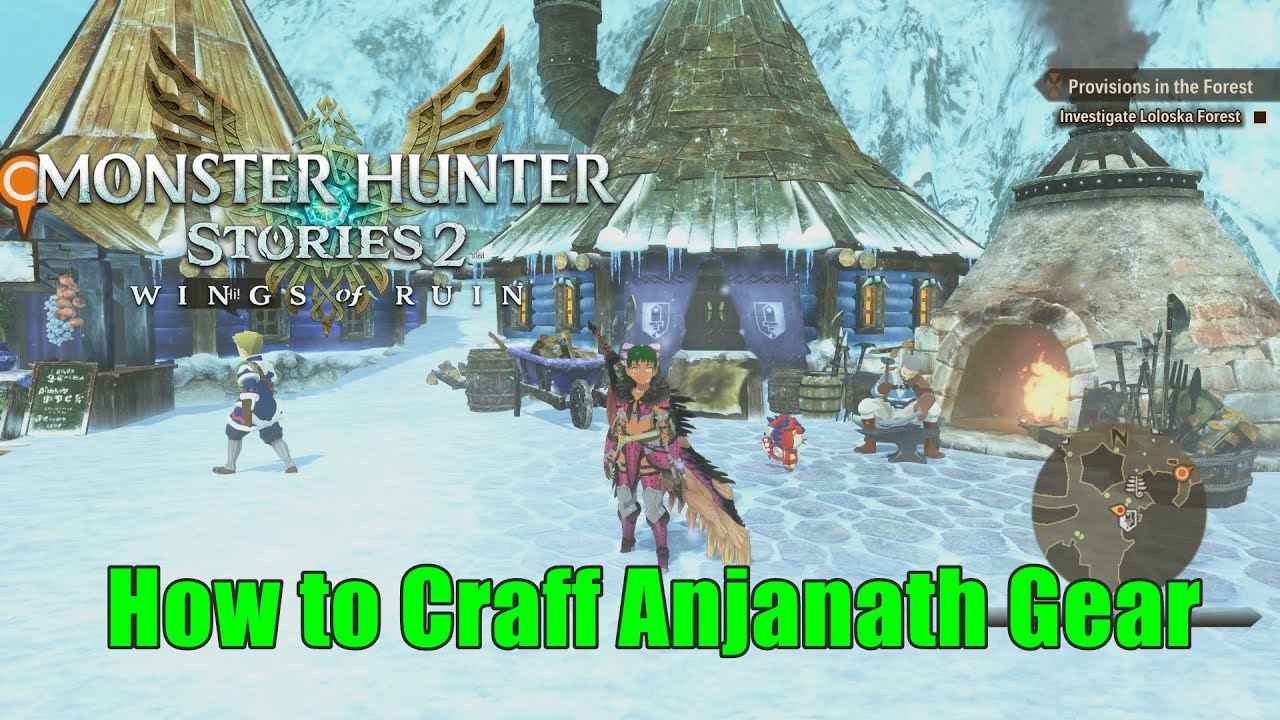 How to Craff Anjanath Gear Weapon and Armor Monster Hunter Stories 2 ...