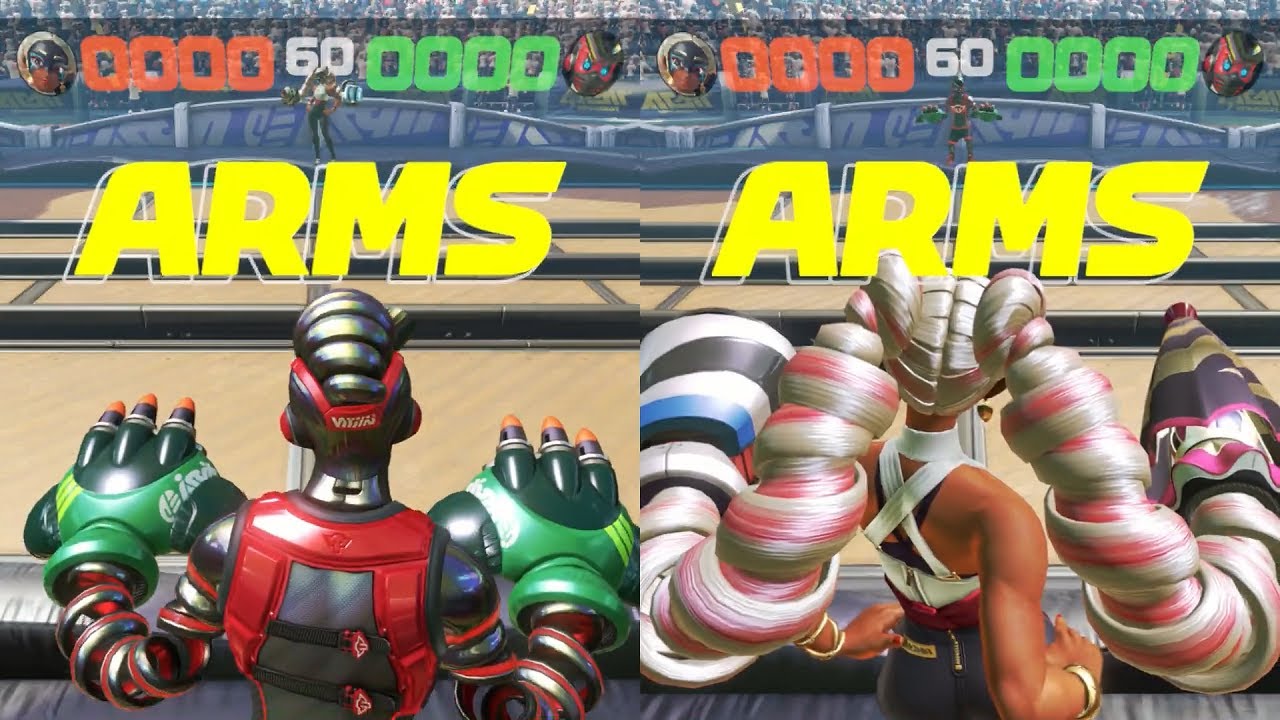 ARMS - 2-Player Online Splitscreen Matches - YouTube