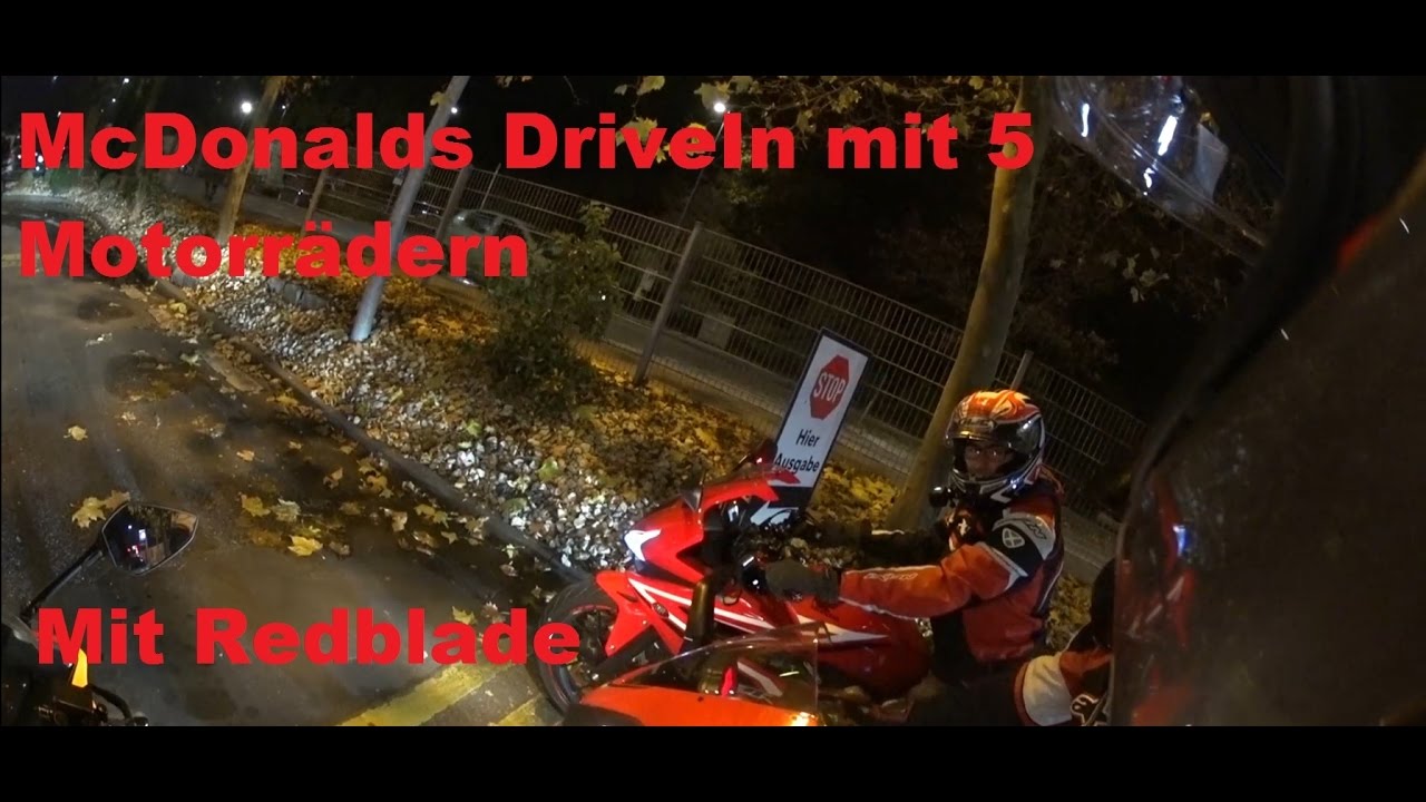 Drive-In mit Redblade und 5 Motorrädern! - YouTube