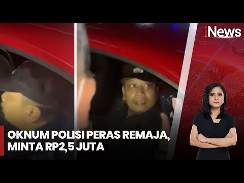 Tampang Oknum Polisi yang Peras Remaja saat Dipergoki Warga | iNews Malam | 03/02