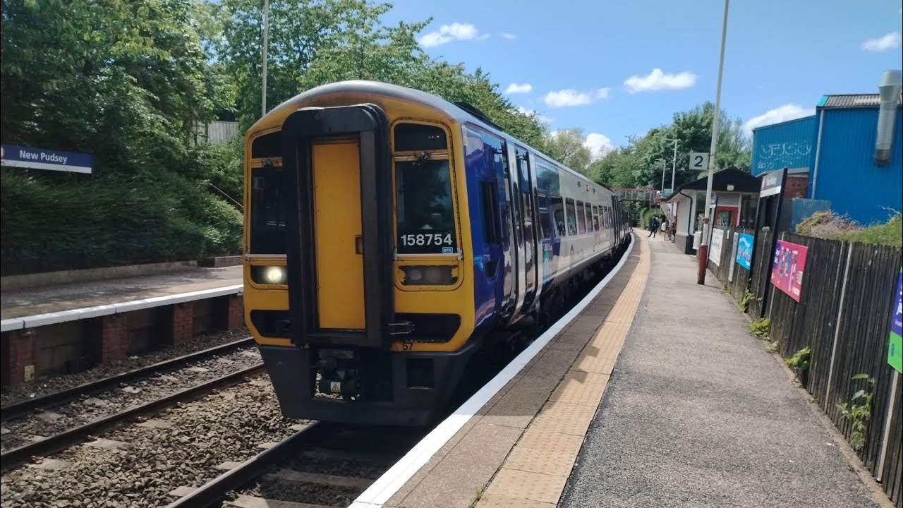 158754 departs New Pudsey - YouTube