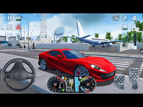 Kırmızı Spor Araba Taksi Simülatör - Taxi Sim 2020  - Android Gameplay FHD
