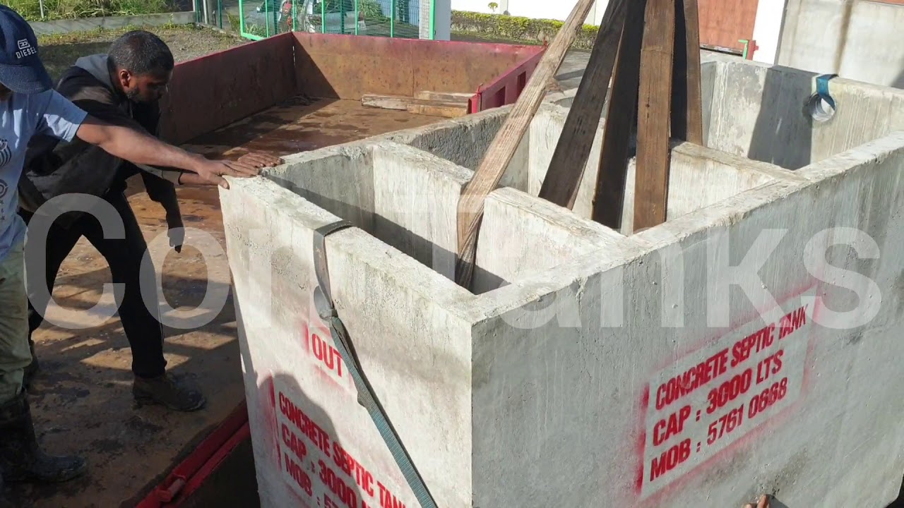 Precast Monolitic concrete septic tanks - YouTube